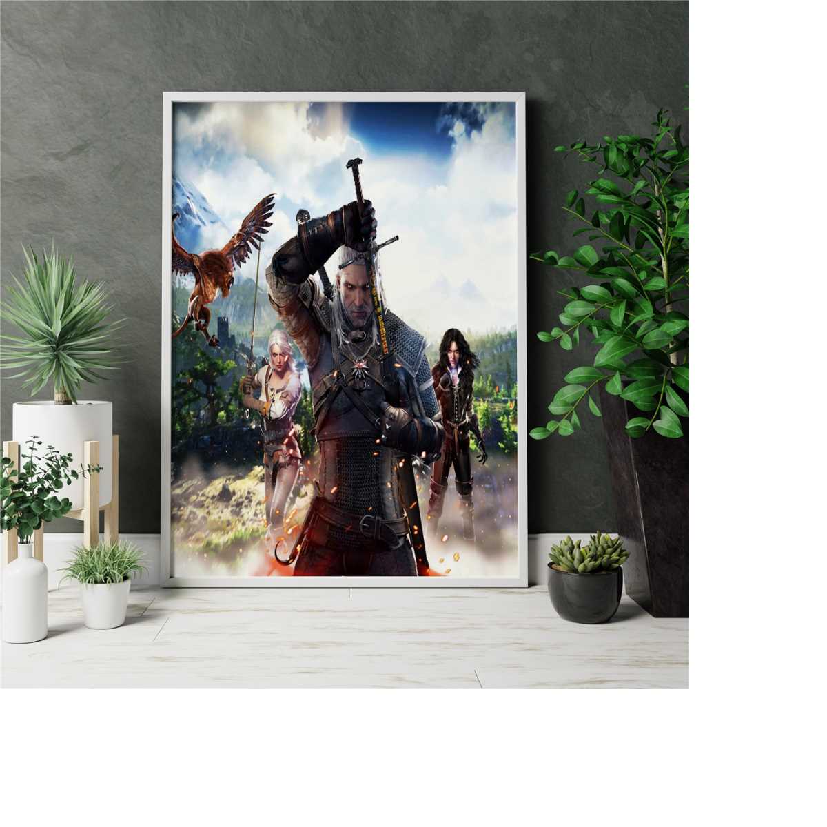 The Witcher Art, TheWitcher Canvas, TheWitcher Poster, Gamin | Inspire ...