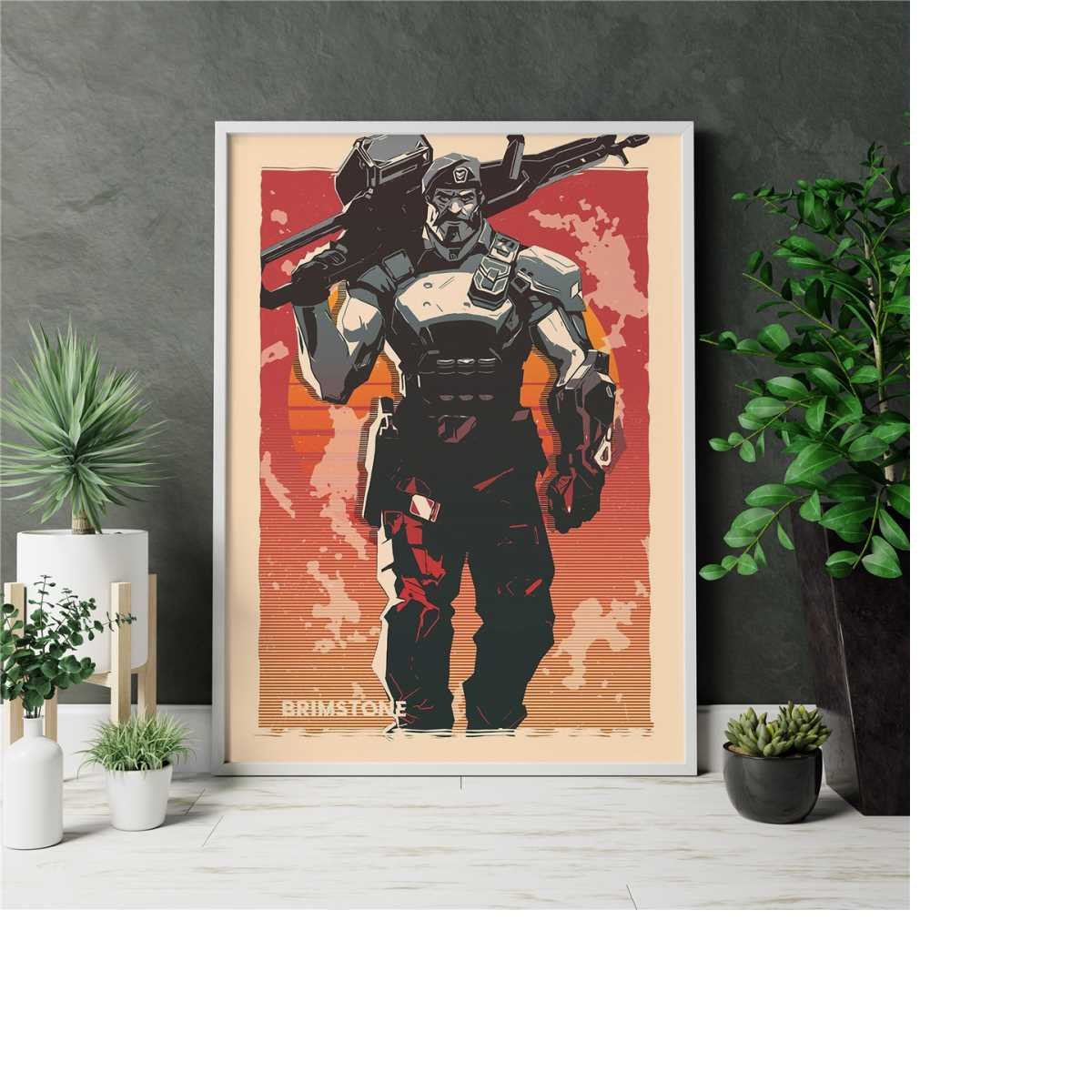 Valorant BRIMSTONE poster, Valorant Personalized, Valorant F | Inspire ...