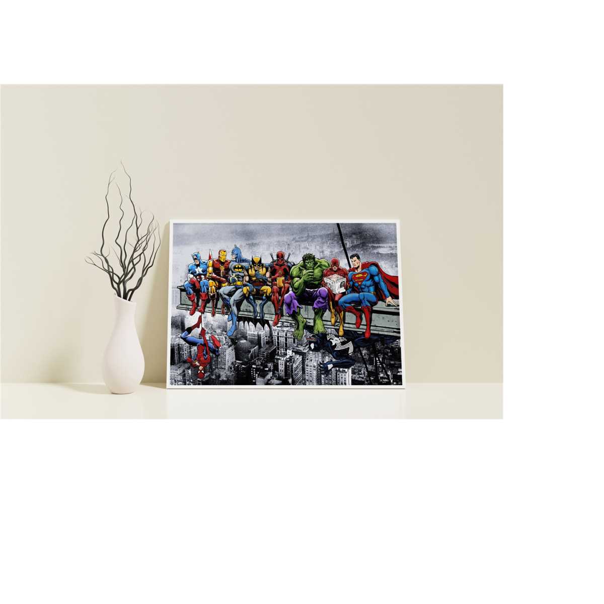 Marvel & DC Superheroes Canvas, Marvel Poster art, Dc Movie | Inspire ...