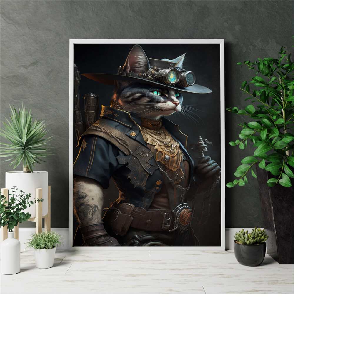 Cat Serial Canvas I Art, Home Animal Poster, Cat Wall Art, C | Inspire ...