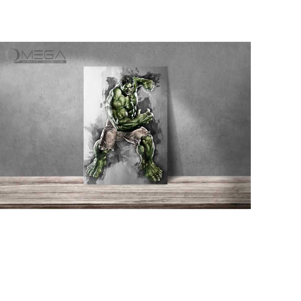 Hulk poster Hulk print art print wall art home decor | Inspire Uplift