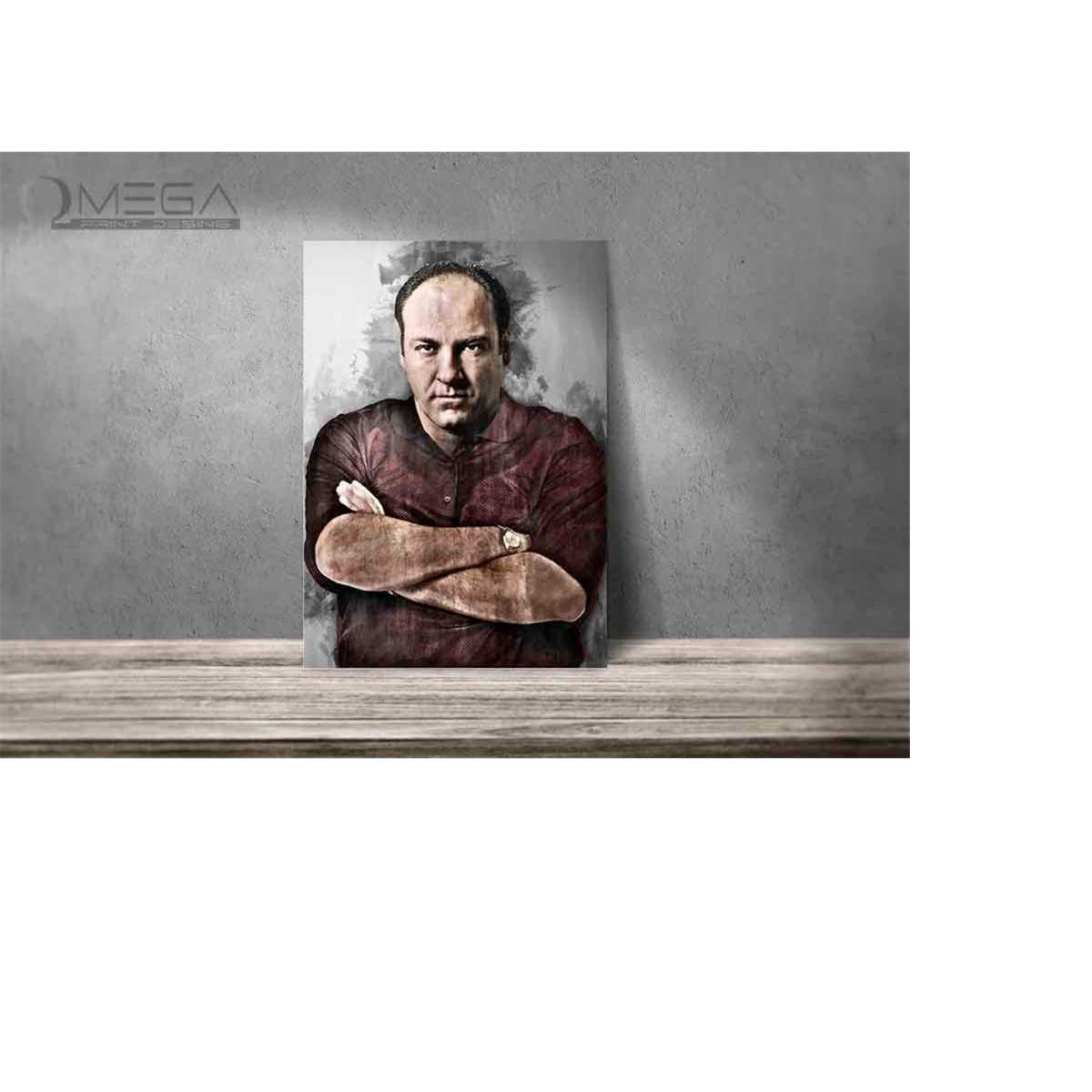 Tony Soprano poster Tony Soprano print The Sopranos art prin | Inspire ...