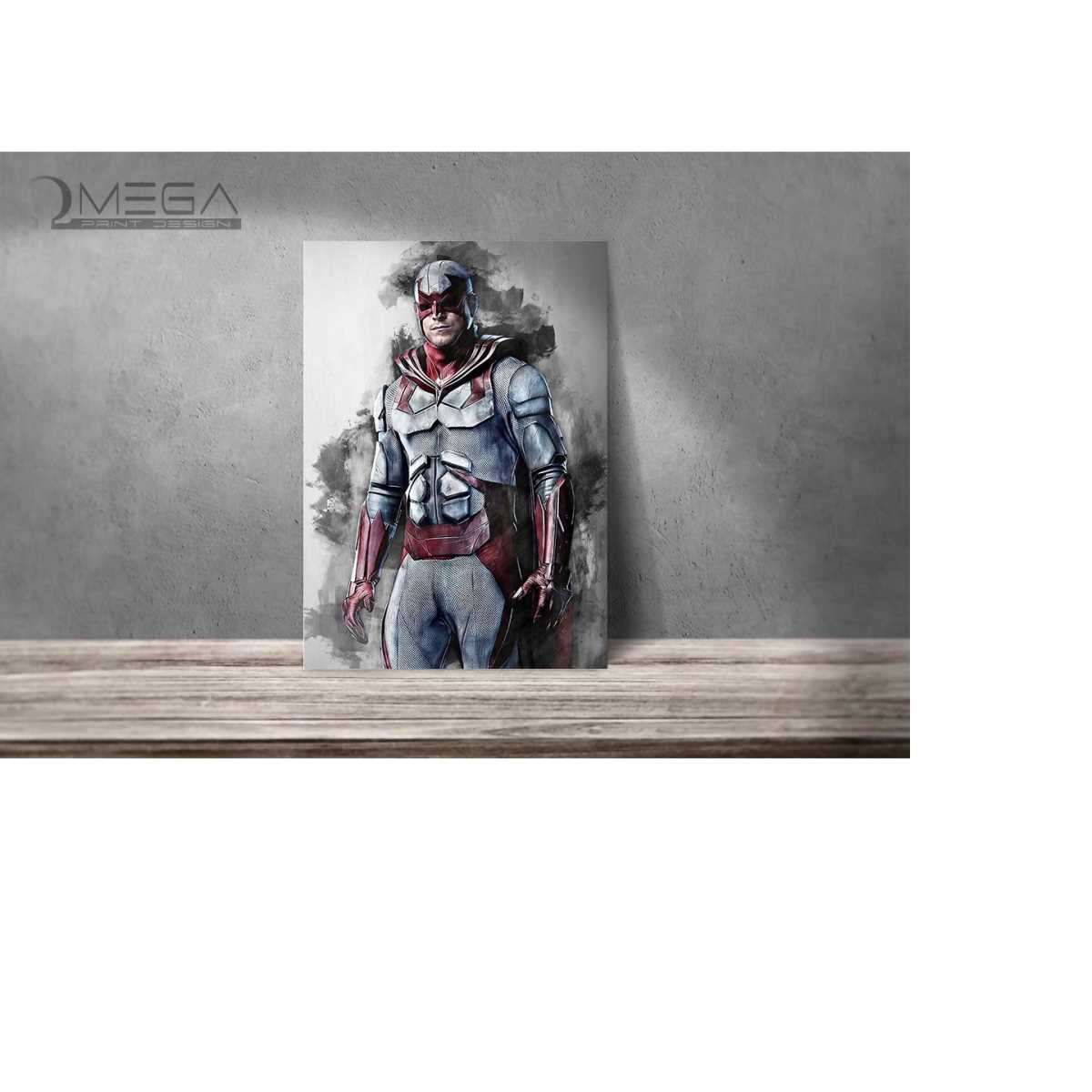 Hank Hall poster Hawk print Titans art print wall art home d - Inspire ...