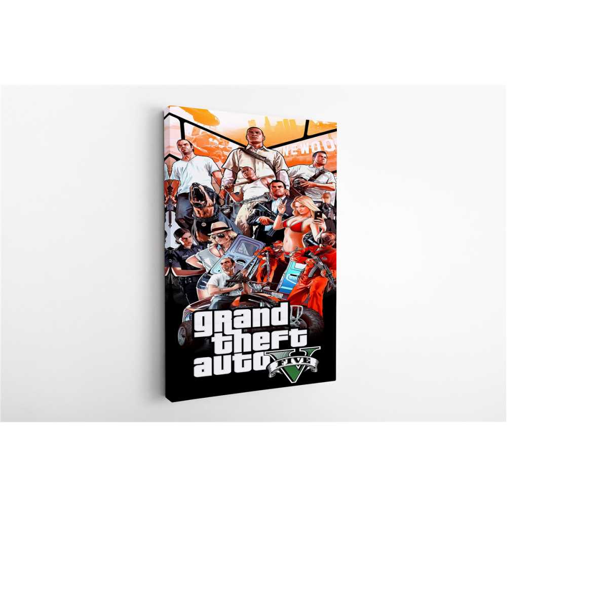 Video Game Poster | Grand Theft Auto Poster | GTA Canvas | G | Inspire ...