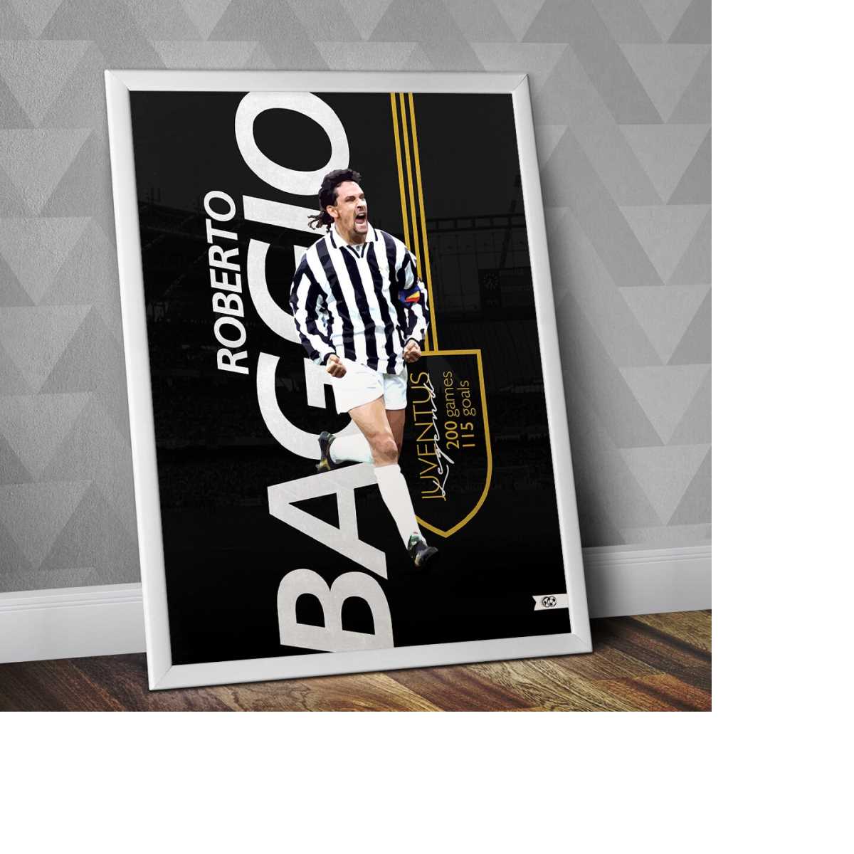 Roberto Baggio - Juventus Lengend / Roberto Baggio Poster / | Inspire ...