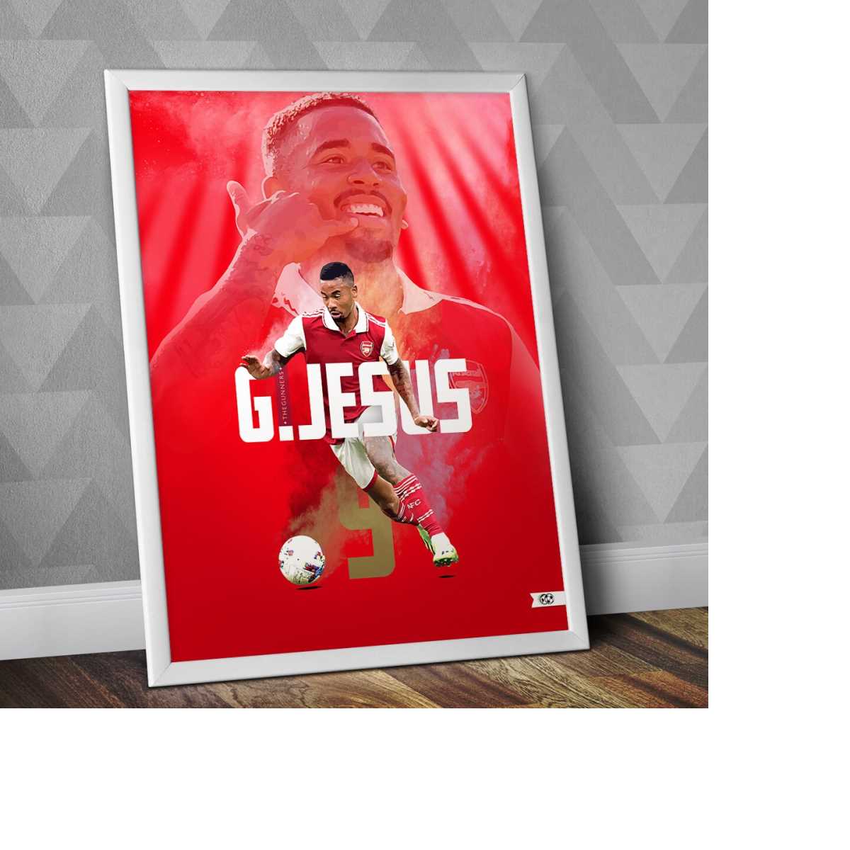 Gabriel Jesus Arsenal Poster / Gabriel Jesus Print / Gabriel | Inspire ...