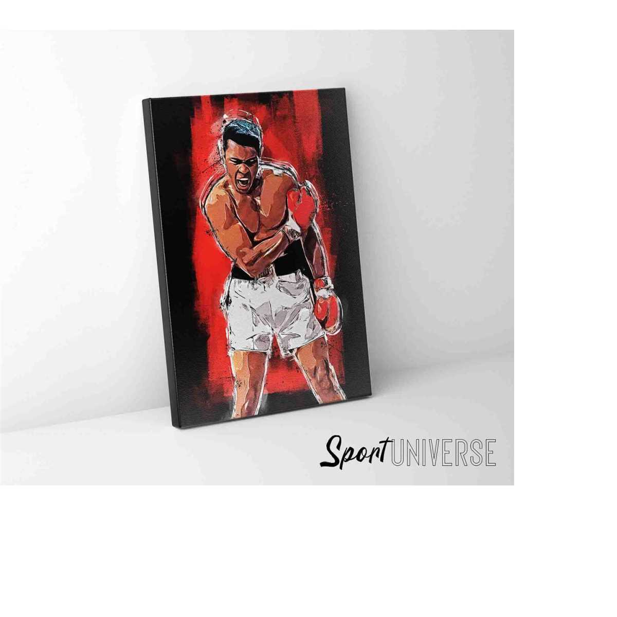 Muhammad Ali print Muhammad Ali canvas print wall art man ca | Inspire ...