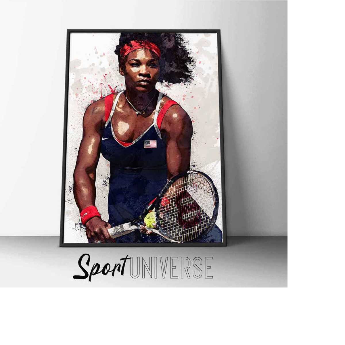 Serena Williams poster Serena Williams canvas print wall art | Inspire ...