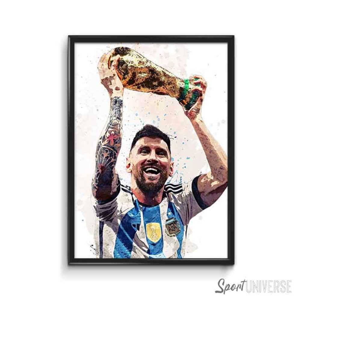 Messi poster Lionel Messi print Argentina art print wall art - Inspire ...