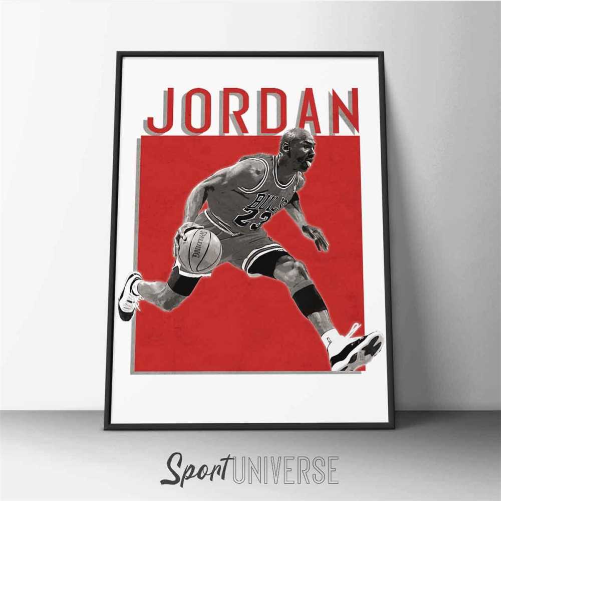 Michael Jordan poster Michael Jordan print canvas print wall - Inspire ...