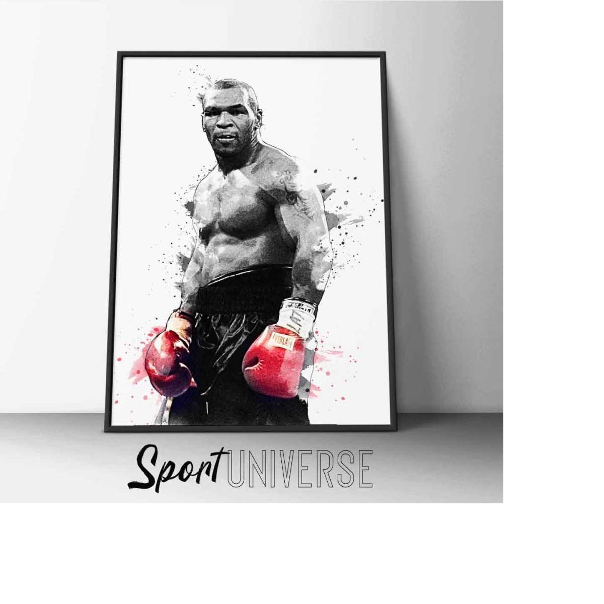 Mike Tyson poster Mike Tyson canvas print wall art man cave | Inspire ...