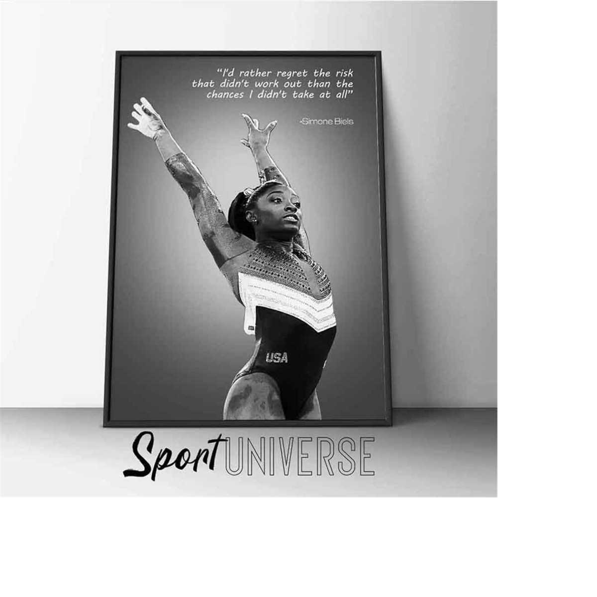 Simone Biles poster Simone Biles quote canvas print Gymnasti | Inspire ...