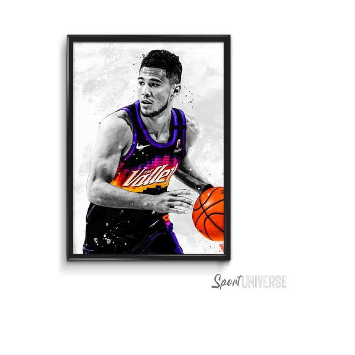 Devin Booker poster Devin Booker print Phoenix Suns art prin - Inspire ...