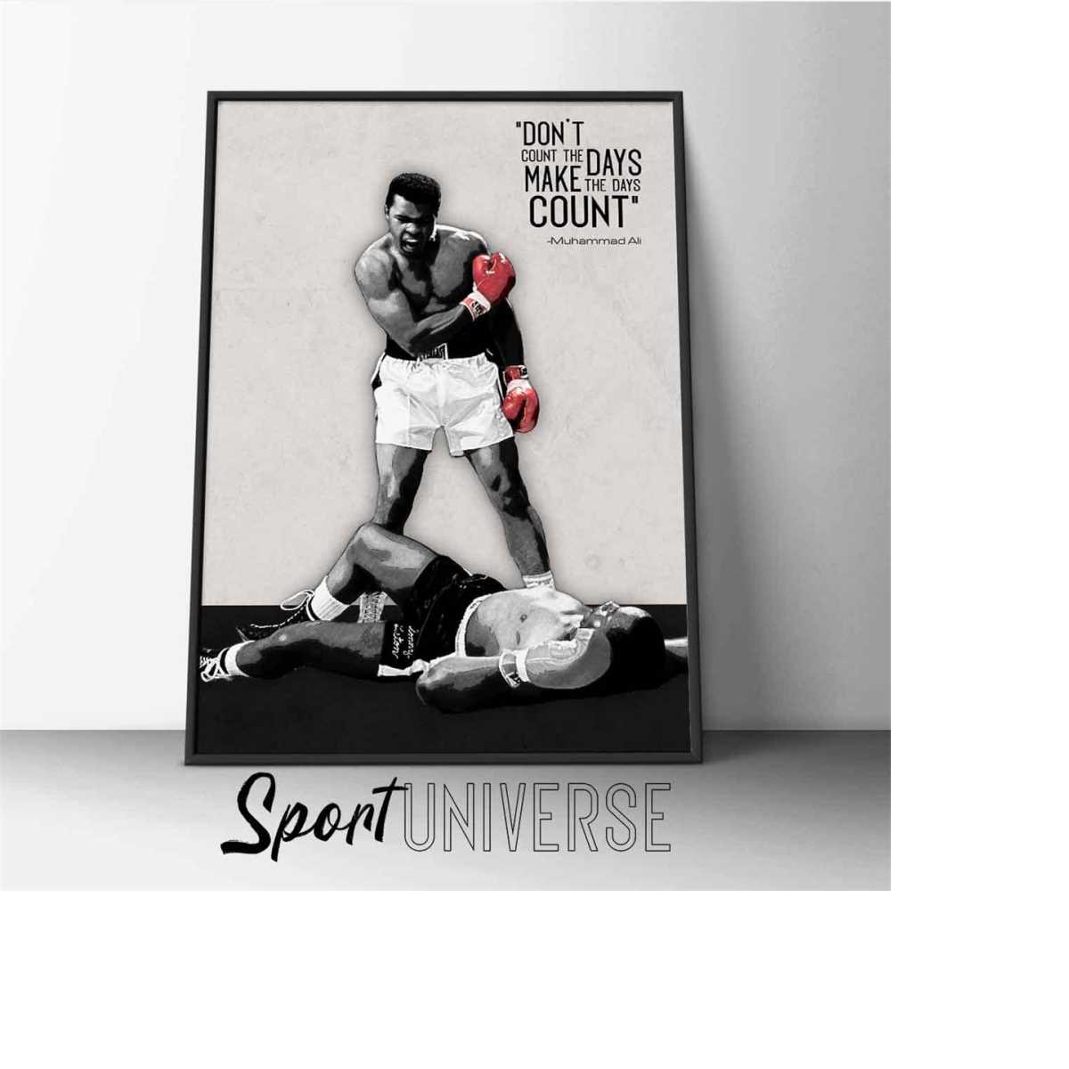 Muhammad Ali print Muhammad Ali art print quote wall art man | Inspire ...