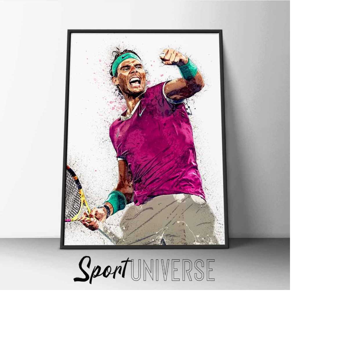 Rafael Nadal poster Rafael Nadal canvas print wall art man c | Inspire ...