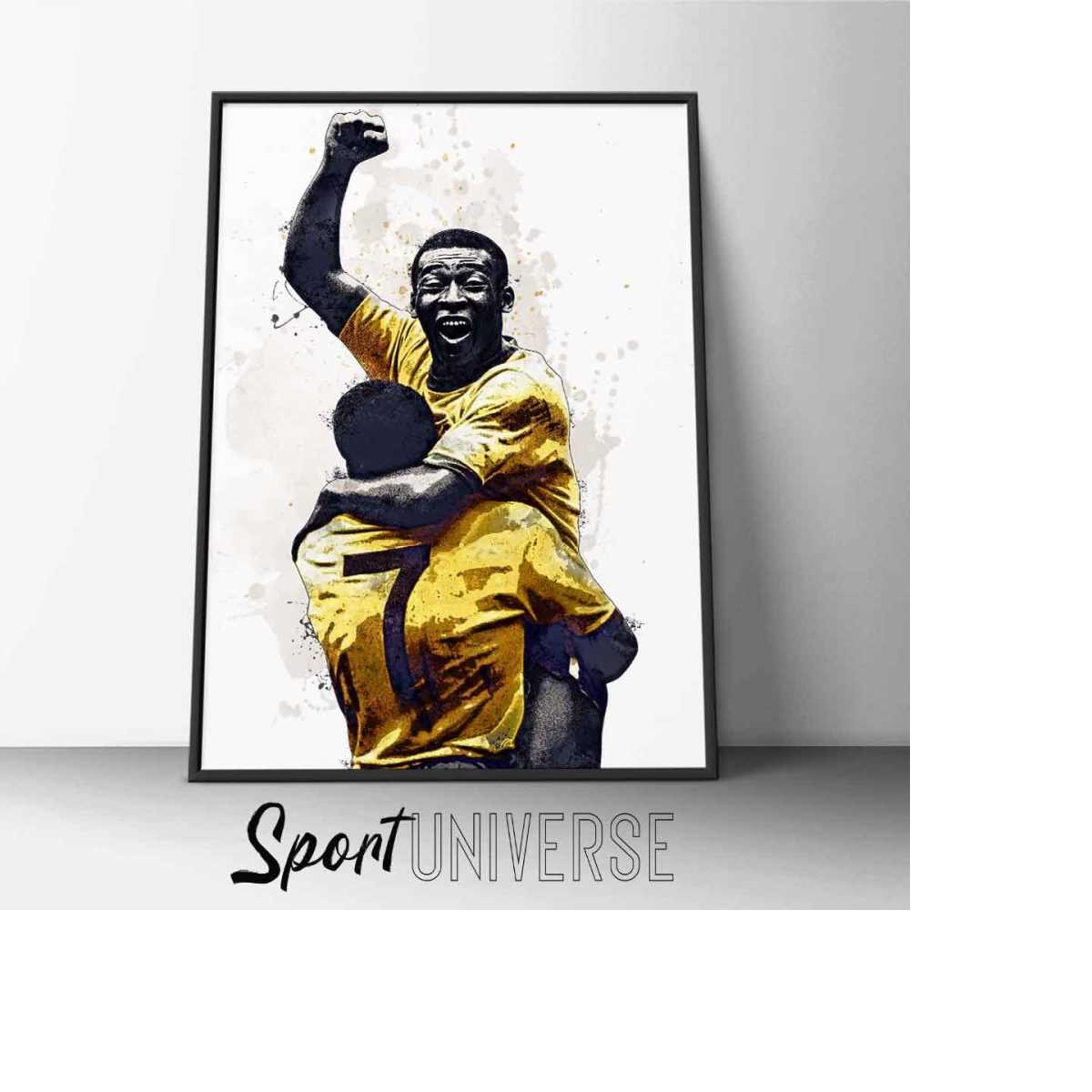 Pele poster Pele print wall art man cave | Inspire Uplift