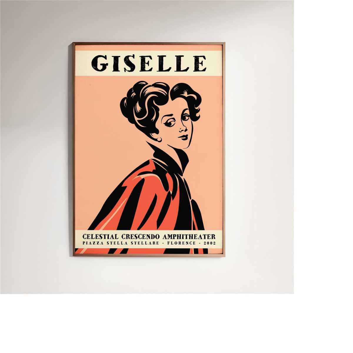 BALLET GISELLE Poster - Retro Florence Wall Art 2002 - Large | Inspire ...