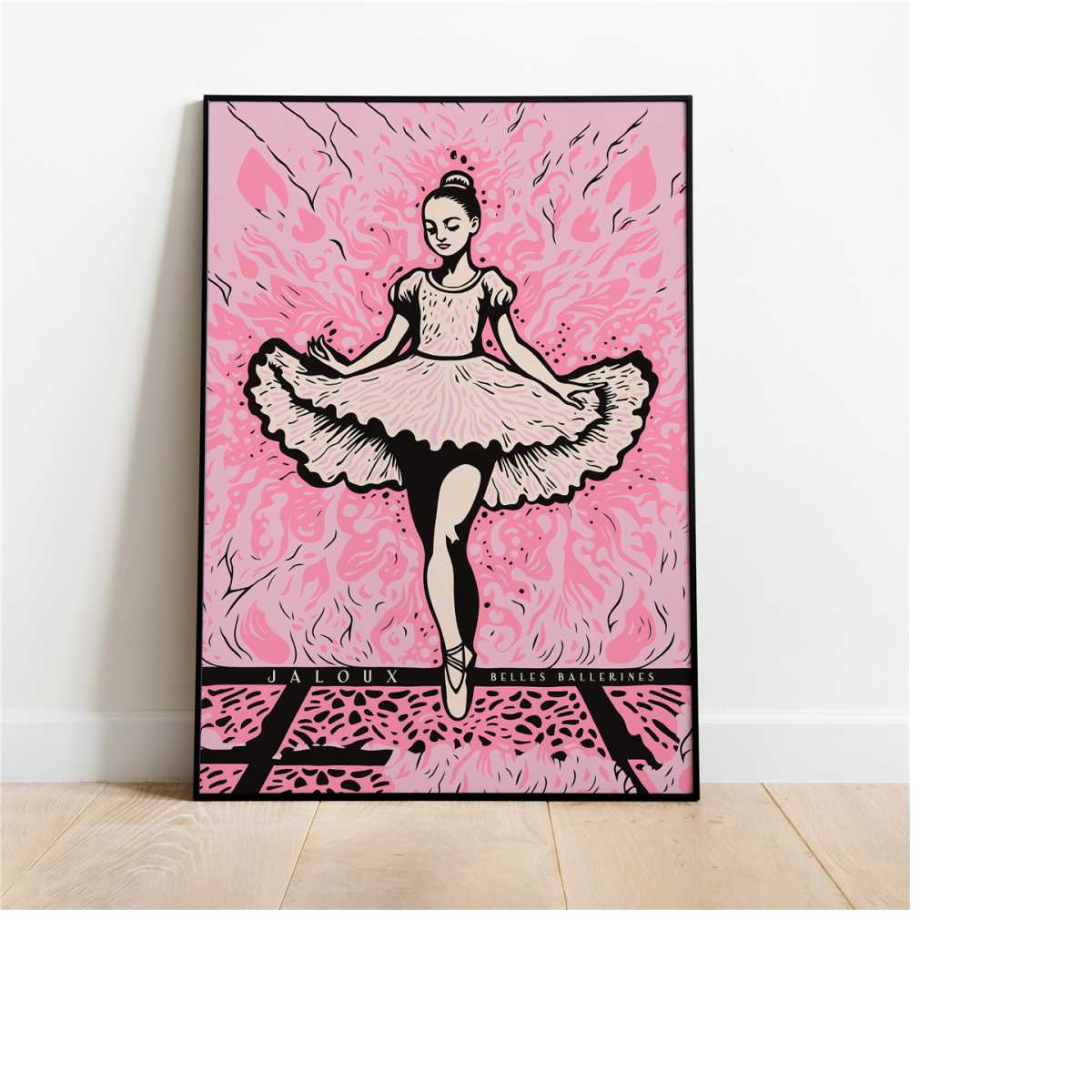 French Ballet Poster - Giclee Reproduction - Retro Jaloux Wa | Inspire ...