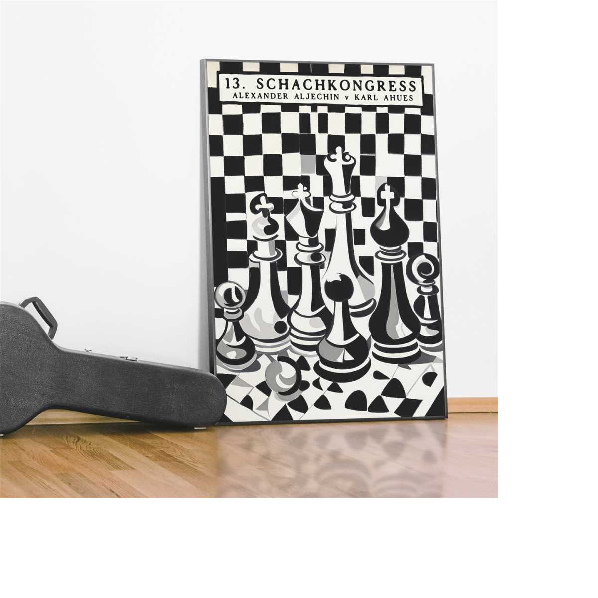 Vintage Chess Poster - Chess Art Prints | Chess Wall Art | C | Inspire ...