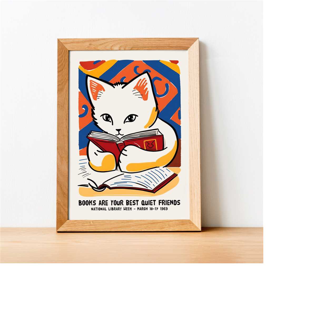 1969 NATIONAL LIBRARY WEEK Poster - Book cover poster, Retro | Inspire ...