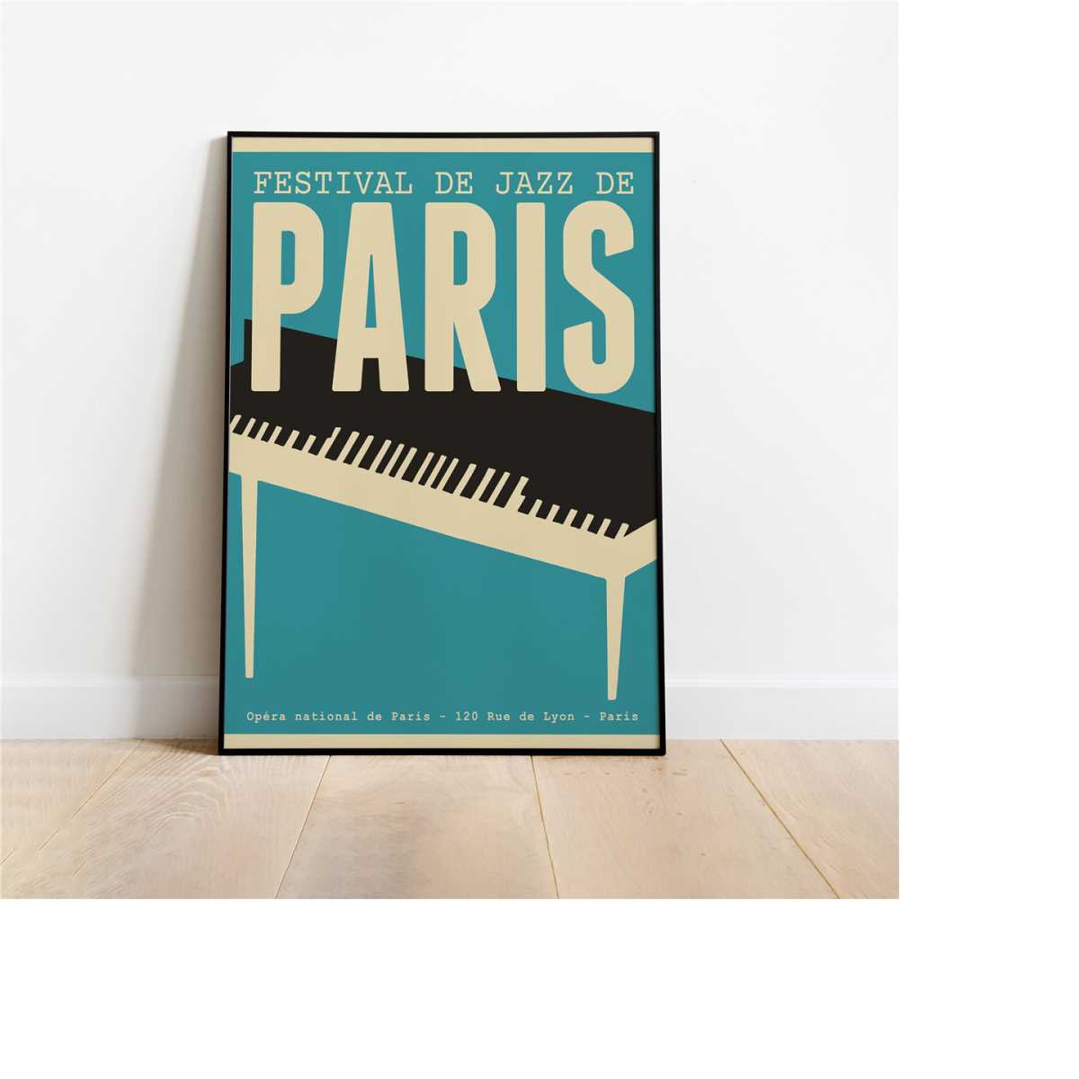 Paris Jazz Festival - French Poster - jazz poster, music pri | Inspire ...