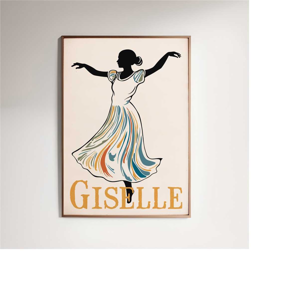 GISELLE - Retro Ballet Poster - French Dance Performance - S | Inspire ...