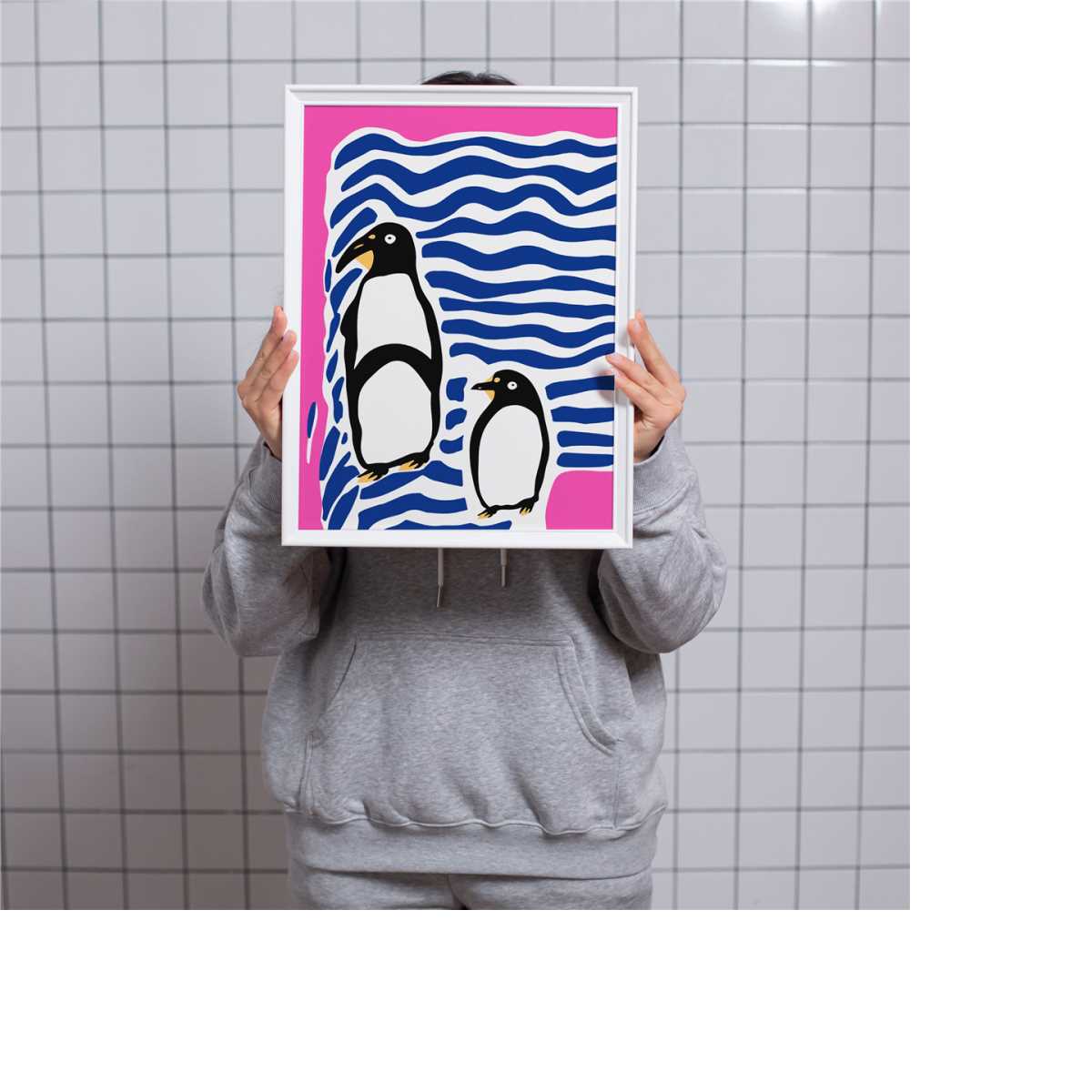 Cute Penguins Poster - Giclee Art Print - Nursery Wall Art, | Inspire ...