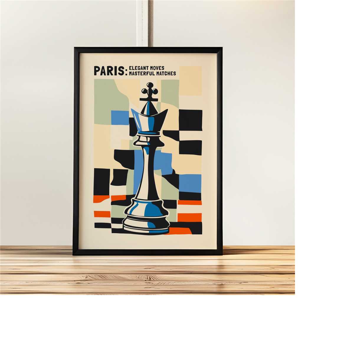 PARIS CHESS POSTER - Minimalist Art Print Chess Quote Bar Ro | Inspire ...