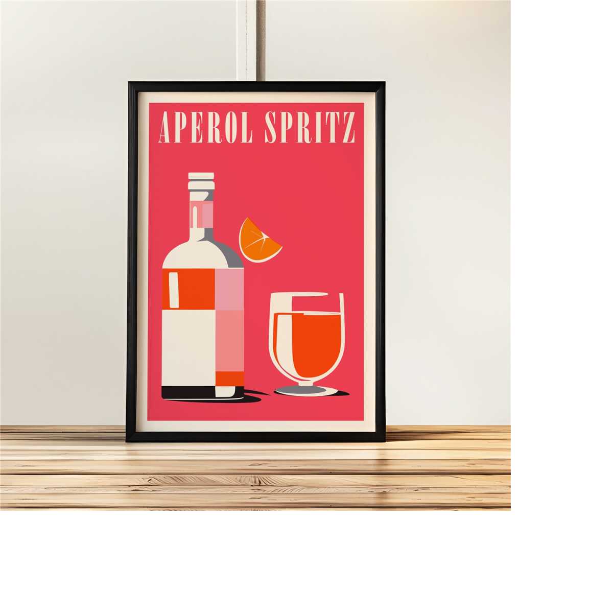 Vintage Aperol Spritz Ad poster Cocktail wall art print pub | Inspire ...