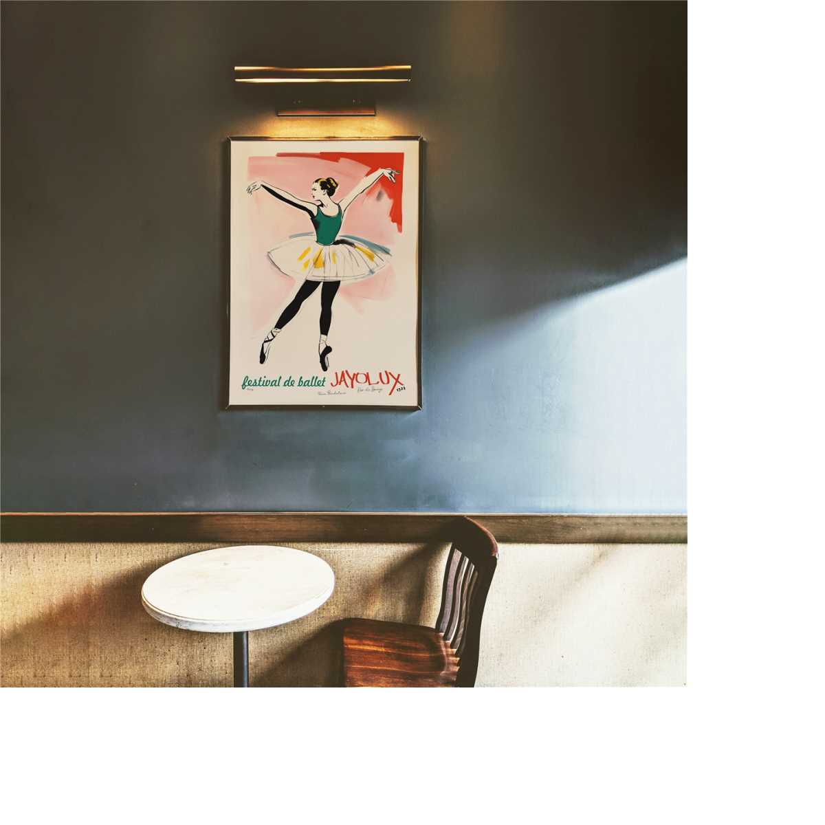 PARIS BALLET POSTER - Vintage French Dance Ballerina - Class | Inspire ...