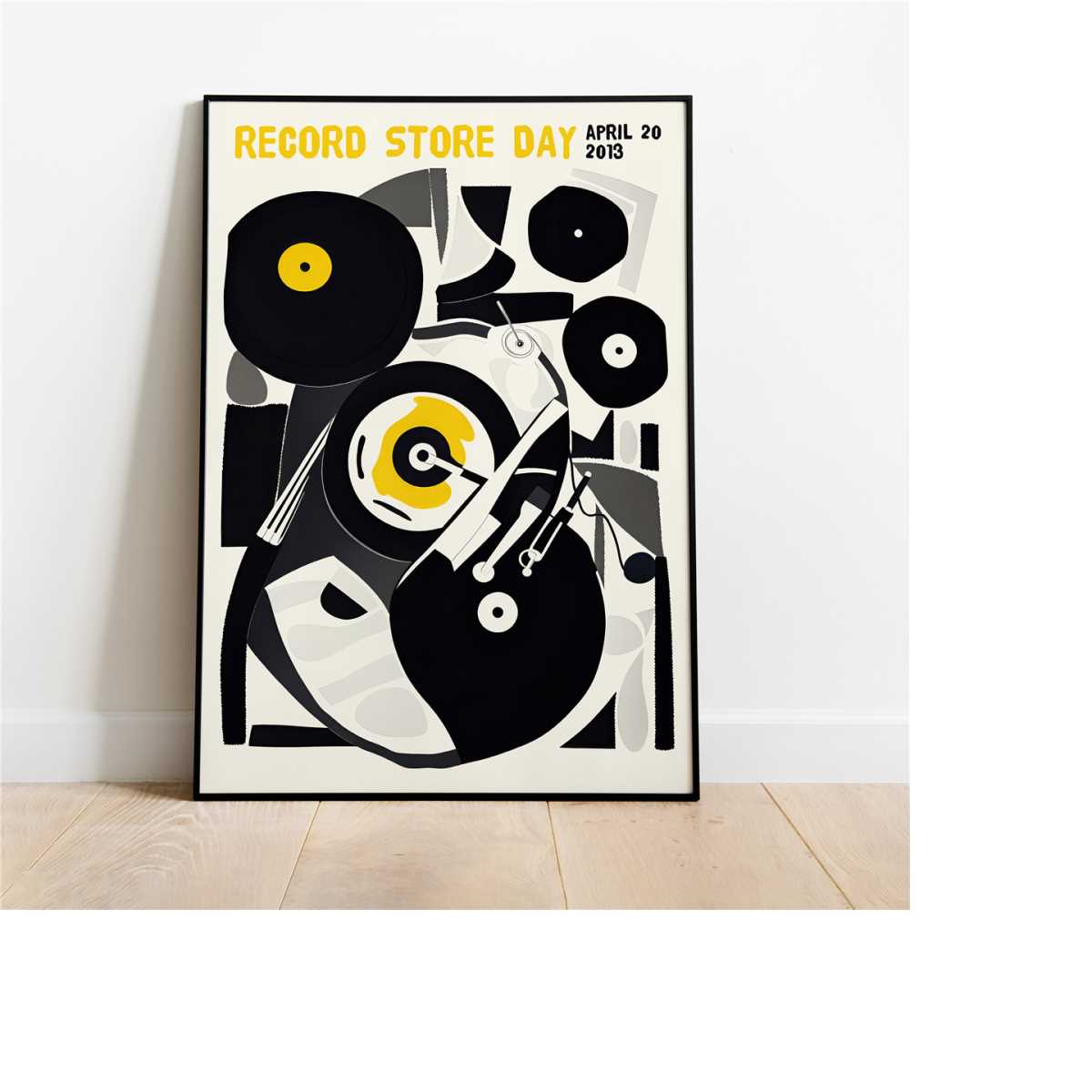 Vintage-Inspired Vinyl Record Art Print - Commemorative Post - Inspire ...