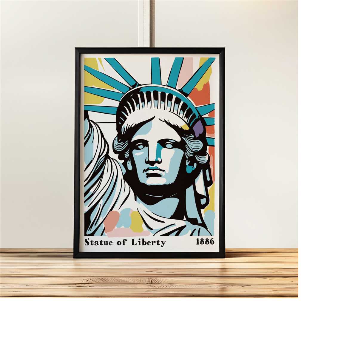 Statue of Liberty POSTER | NYC Pop-Art Aesthetic | USA Statu | Inspire ...