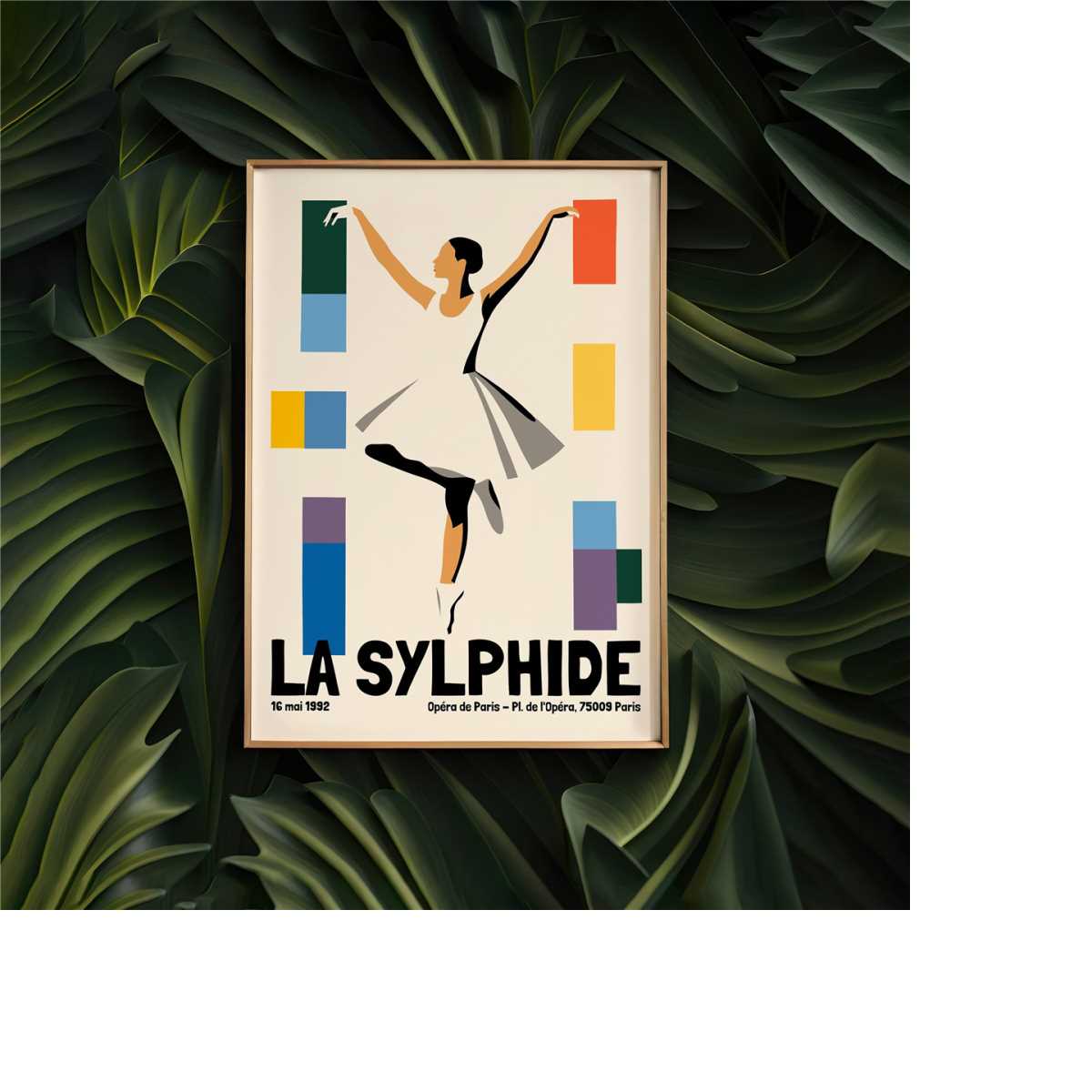 French Ballet Poster - 1992 Paris Opera Theater Poster - Bal | Inspire ...