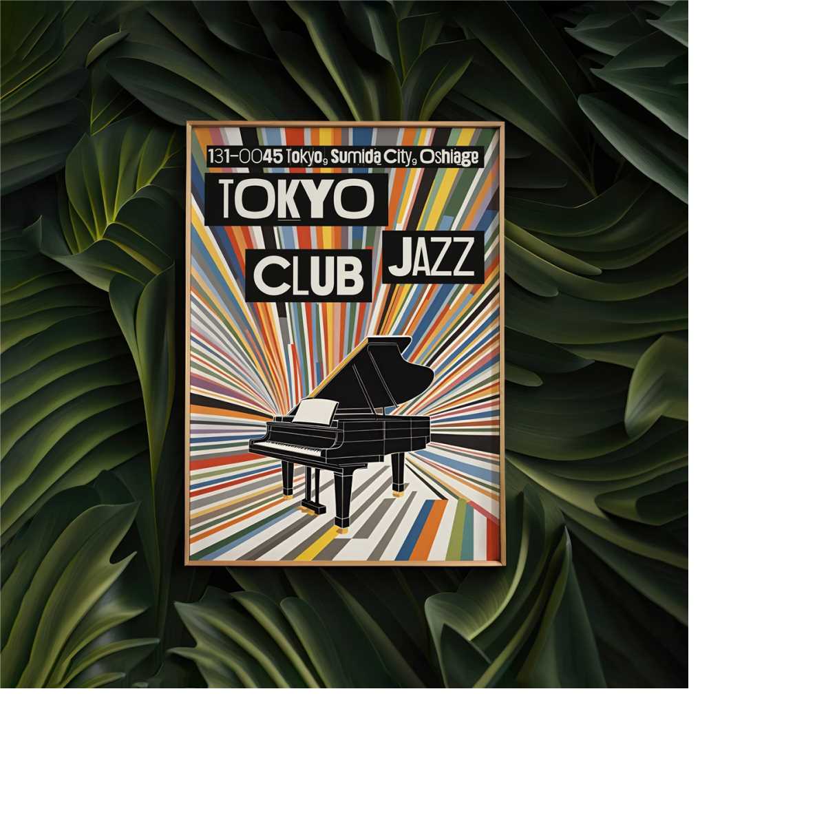 TOKYO JAZZ CLUB Poster | Sumida City - Abstract Grand Piano - Inspire ...