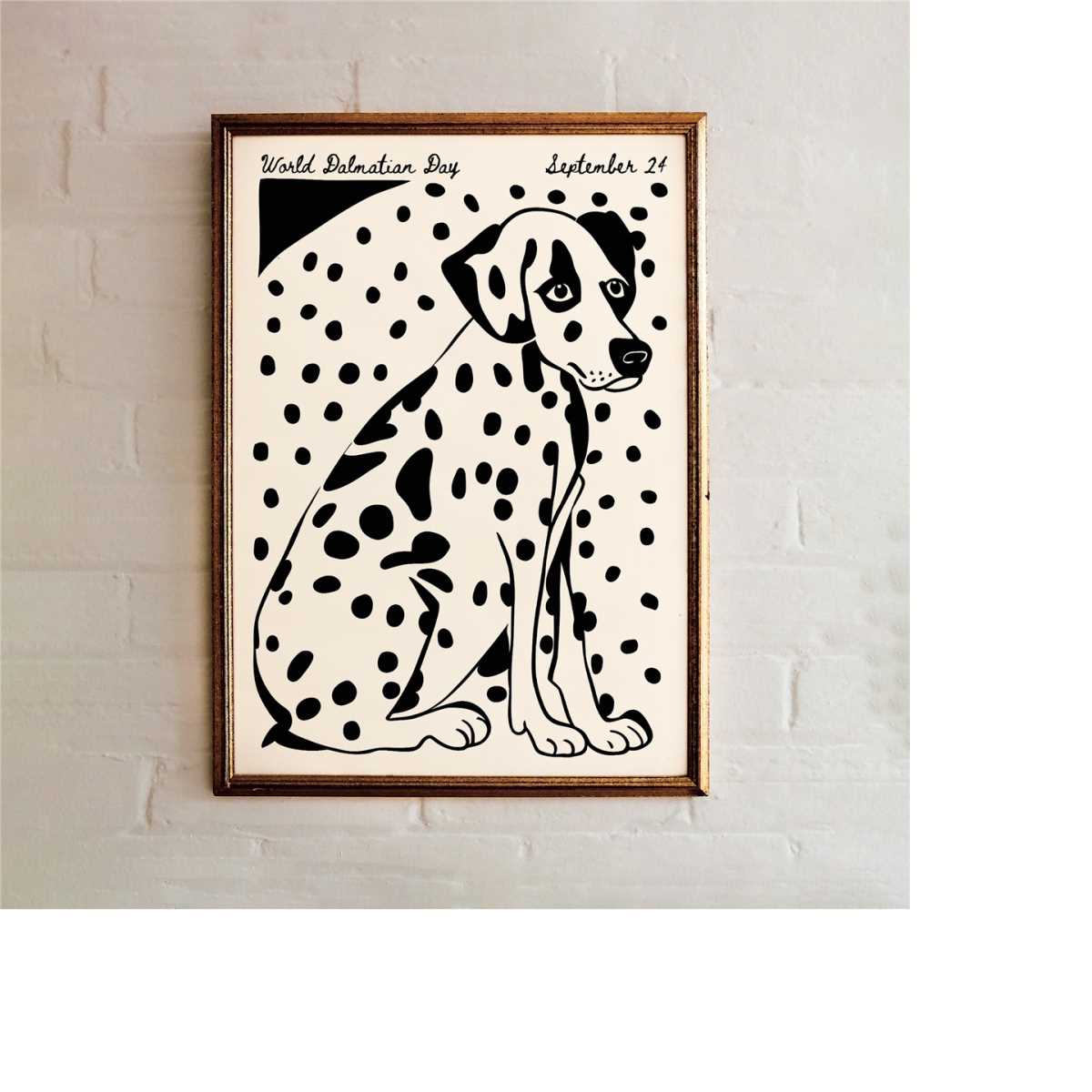 WORLD DALMATIAN DAY Poster - black and white original poster | Inspire ...
