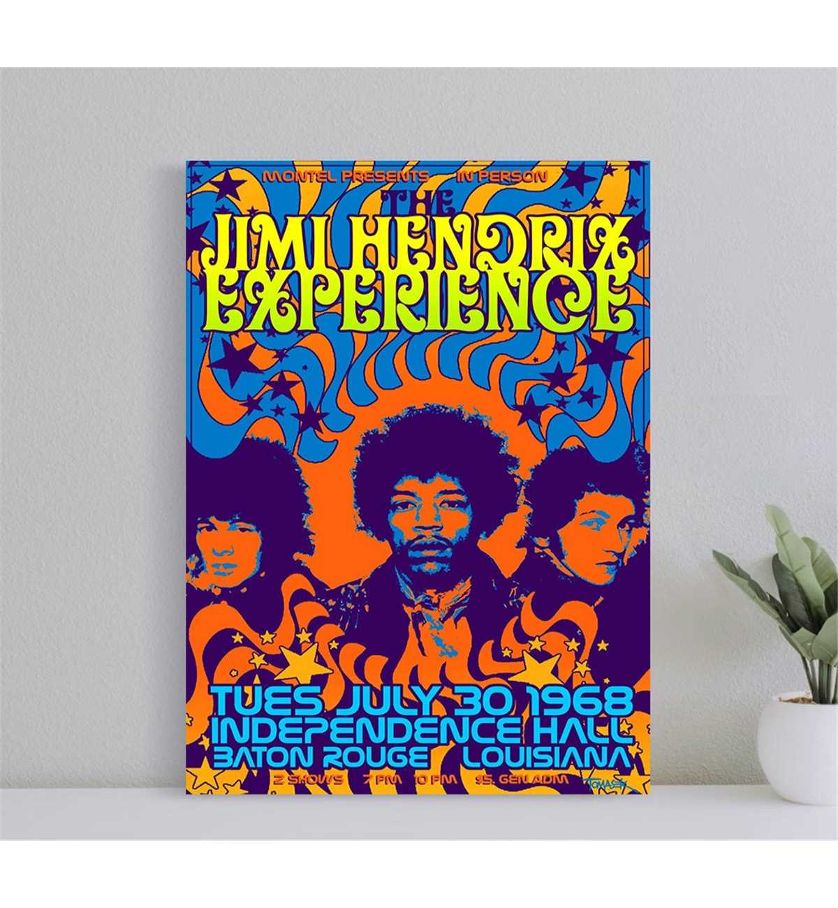 Jimi Hendrix Poster, Wall Art Film Print, Art | Inspire Uplift