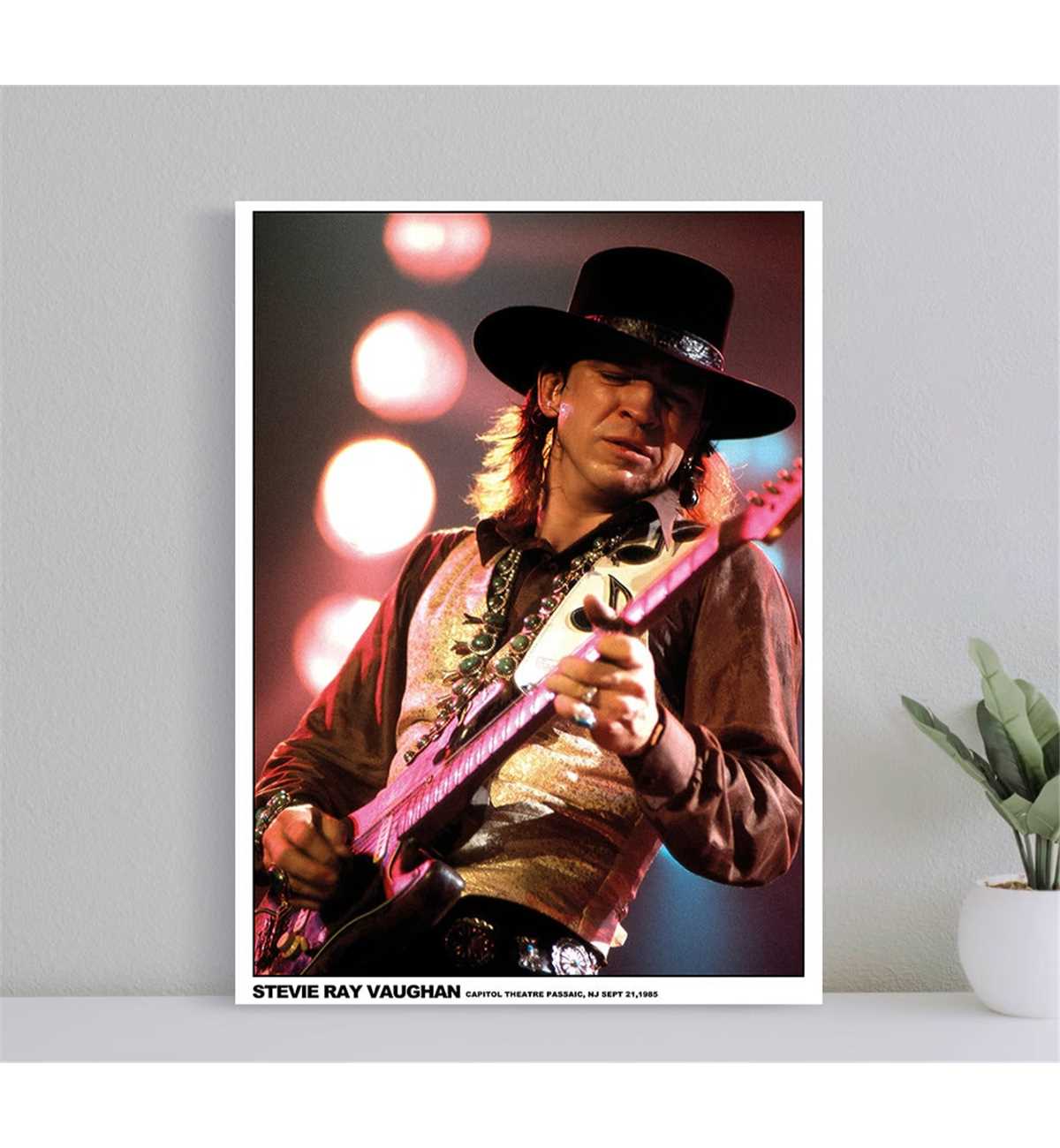 Stevie Ray Vaughan Poster At Nj Capitol Theatre | Inspire Uplift