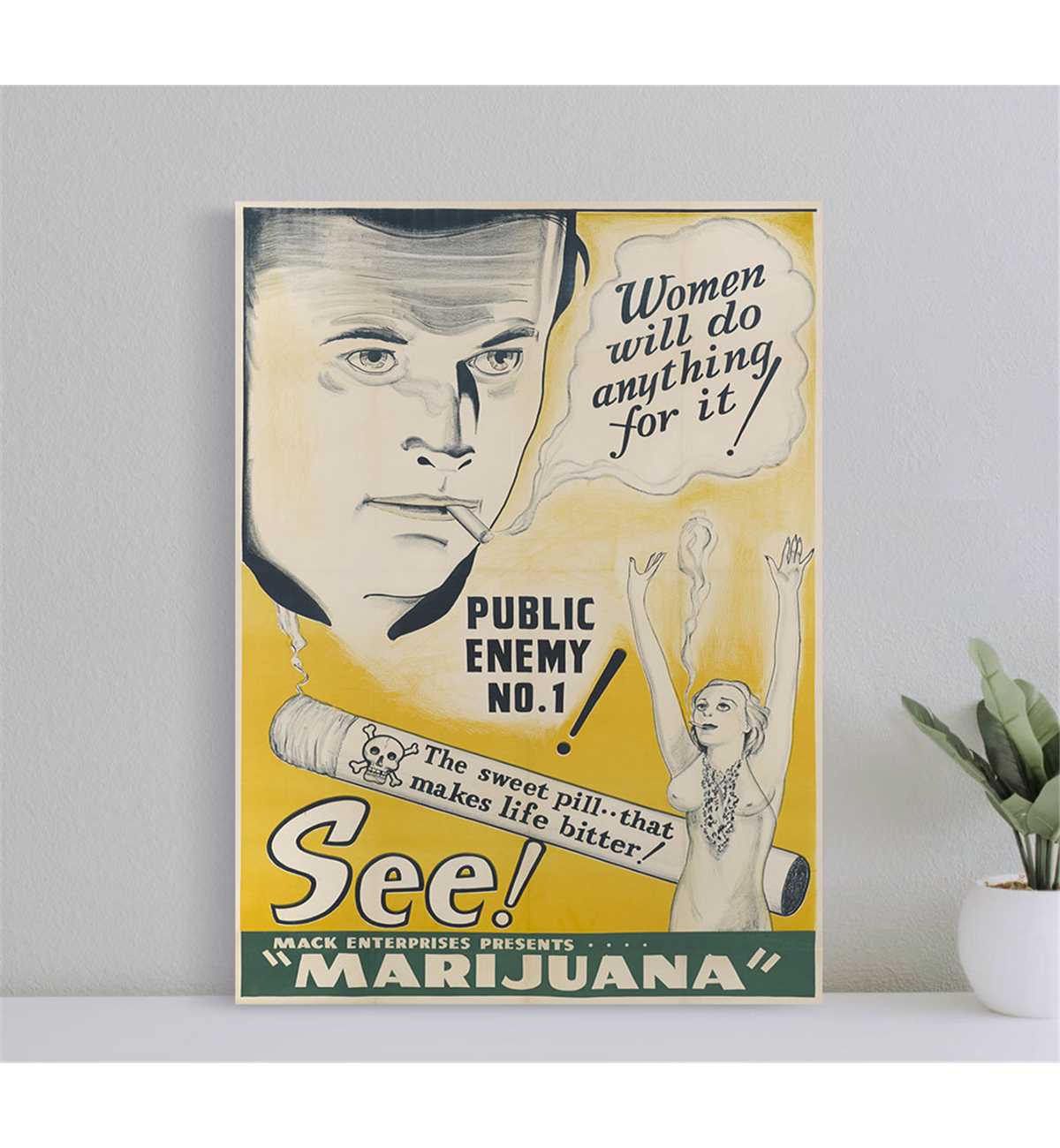 Reefer Madness Movie Poster, Wall Art Film Print, | Inspire Uplift