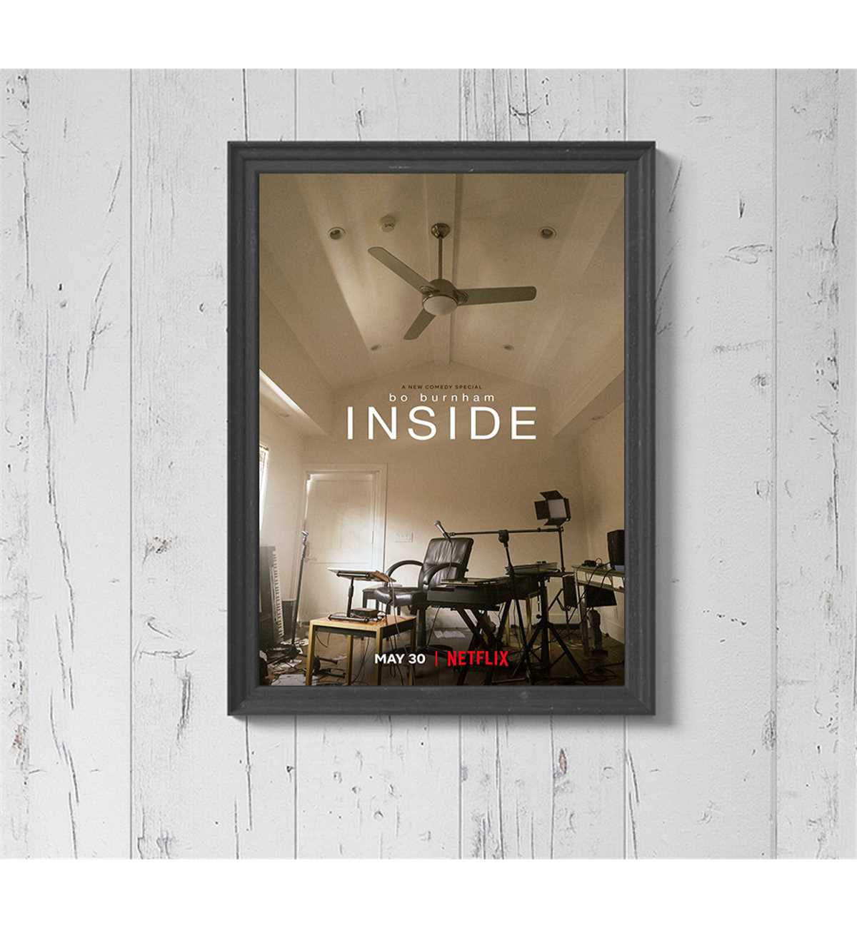 Bo Burnham Inside Movie Poster, Wall Art Film - Inspire Uplift