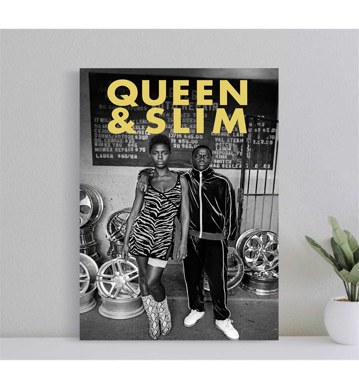 Queen & Slim Movie Poster, Wall Art Film | Inspire Uplift
