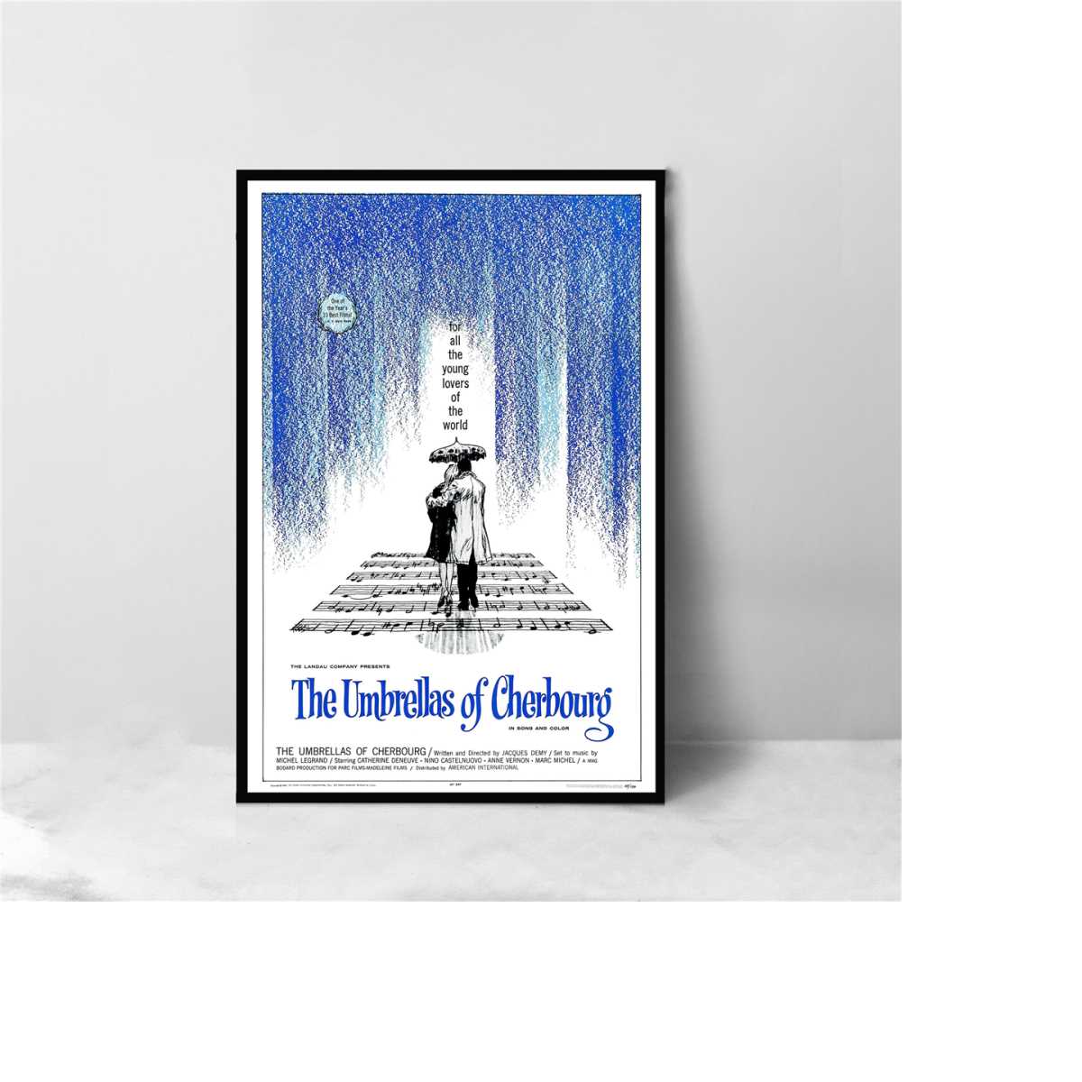 The Umbrellas of Cherbourg Movie Poster - High Quality Canva | Inspire ...