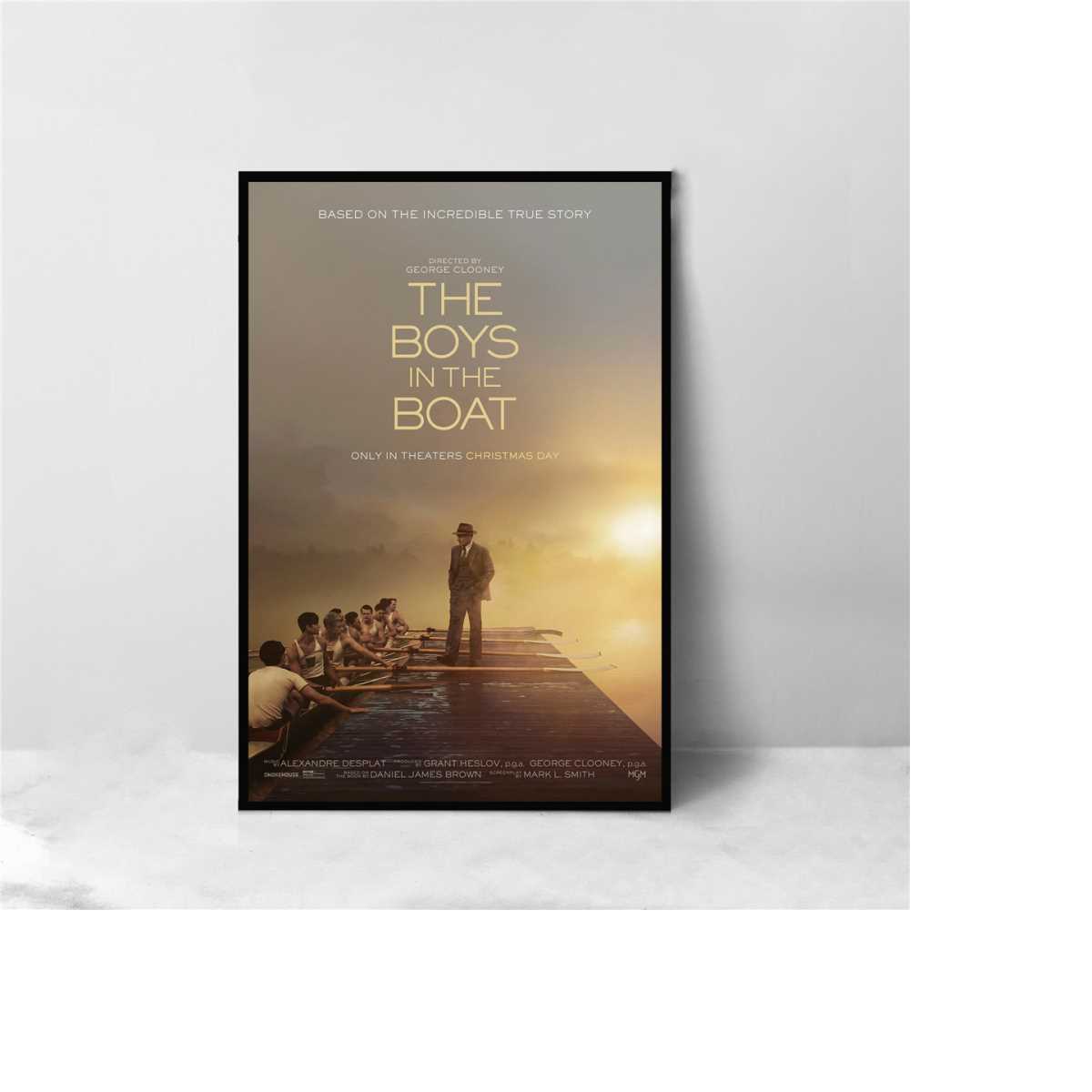 The Boys In The Boat Movie Poster - High Quality Canvas Art | Inspire ...