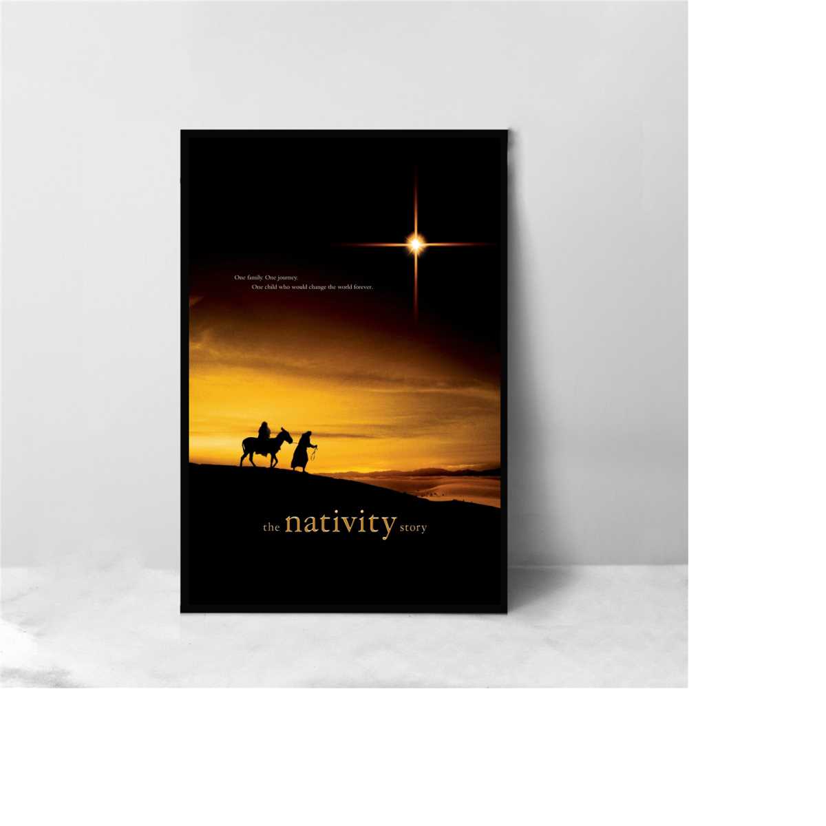 The Nativity Story Movie Poster - High Quality Canvas Art Pr - Inspire ...