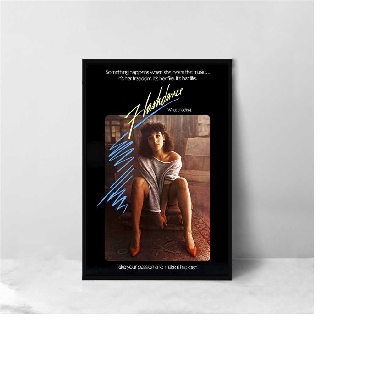 Flashdance Movie Poster - High Quality Canvas Art Print - Ro | Inspire ...