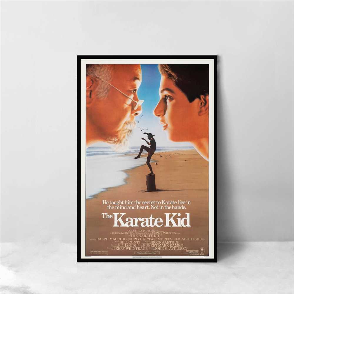 The Karate Kid Movie Poster - High Quality Canvas Art Print | Inspire ...
