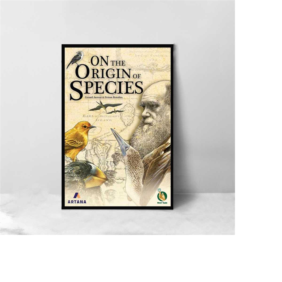 On The Origin Of Species Vintage Poster - High Quality Canva | Inspire ...