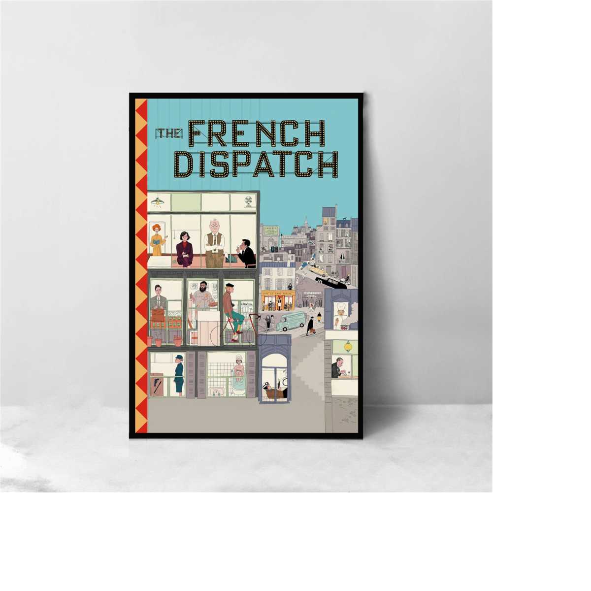 The French Dispatch Movie Poster - High Quality Canvas Art P | Inspire ...