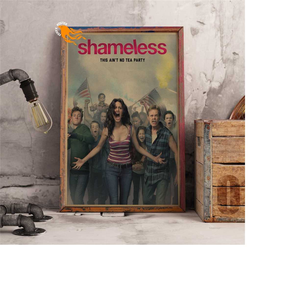 Shameless Retro Poster, Kraft Paper Print, TV Series Wall Ar | Inspire ...