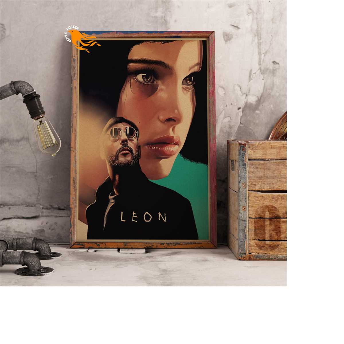 Lon: The Professional Retro Poster, Kraft Paper Print, Movie | Inspire ...