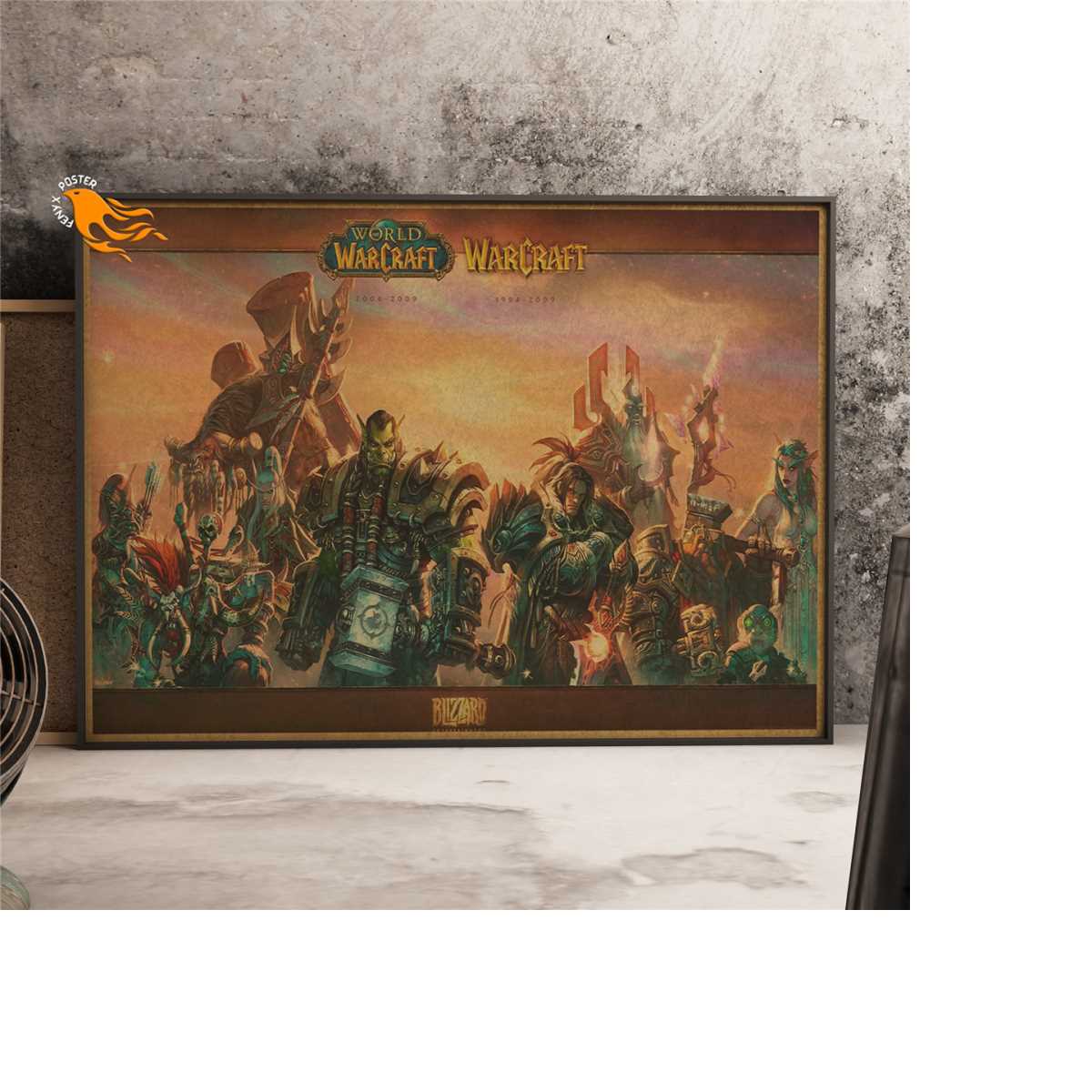 World of Warcraft Retro Poster, Kraft Paper Print, Game Wall | Inspire ...